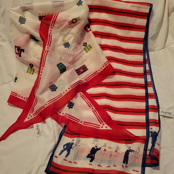 Cheryl Tiegs | Accessories | Vintage Cheryl Tiegs Nautical Scarves ...